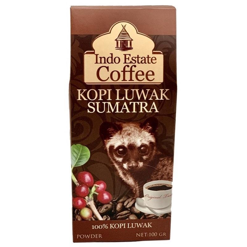 Indo Estate Coffee インドエステートコーヒー Kopi Luwak Sumatra コピルアクスマトラ 100g 粉末