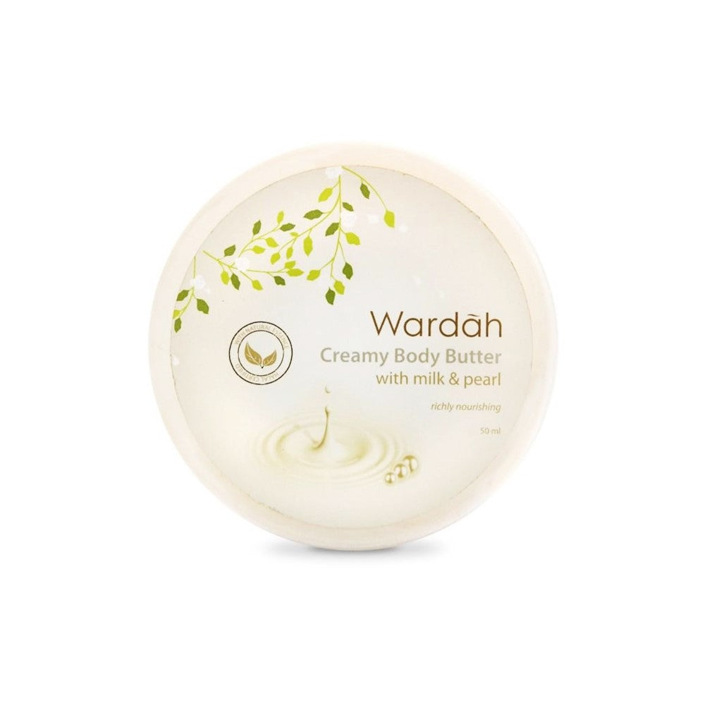 Wardah ワルダー クリーミー ボディバター 50ml ミルク＆パール